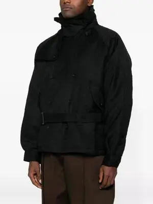 GLASS CYPRESS Belted Double-breasted Coat