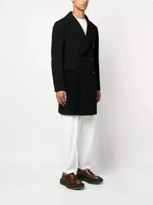 Tagliatore Double-breasted Wool-blend Coat