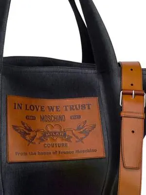Moschino Logo-patch Tote Bag