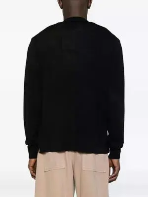 VIVIENNE WESTWOOD Vivienne Westwood Logo Embroidered Patch Pocket Cardigan Black