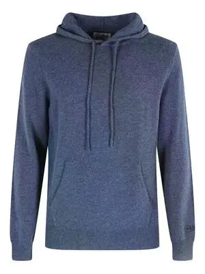 MC2 SAINT BARTH Knitted Hoodie - Blue