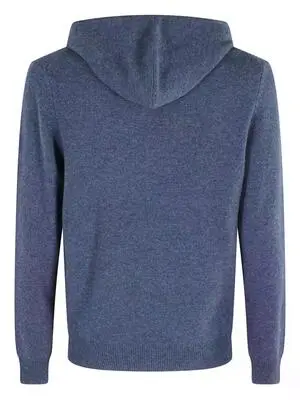 MC2 SAINT BARTH Knitted Hoodie - Blue
