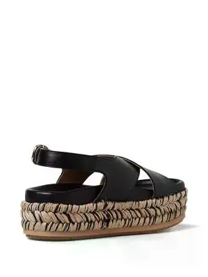 PALOMA BARCELO 35mm Woven Platform Sandals