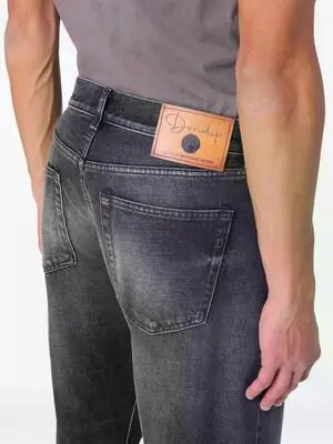 DONDUP Distressed Wash Button-fastening Jeans