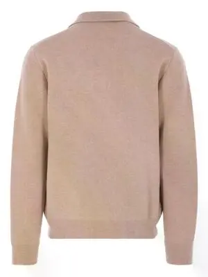 LARDINI Zip-up Long-sleeve Cardigan - Neutrals