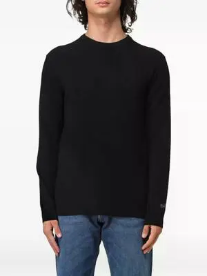 Woolrich Lambswool Crew Neck Sweater - Black
