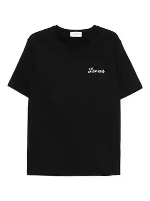 LANEUS Logo-embroidered T-shirt