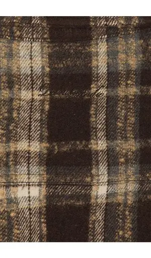 DUNST Quilted Check Flannel Shirt In . Also - Brown