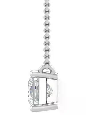 TILLA 14k White Gold Princess-cut Diamond Solitaire Necklace