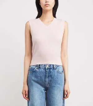 Sandro Wool-cashmere V-neck Sweater - Pink