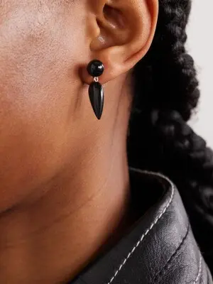 SOPHIE BUHAI Tiny Phoenician Onyx Earrings