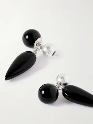 SOPHIE BUHAI Tiny Phoenician Onyx Earrings