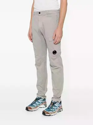 C.P. COMPANY Logo Plaque Cargo Trousers - Grey