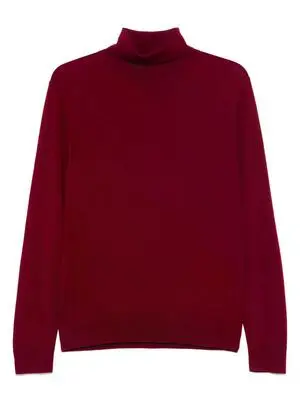 FURSAC Roll Neck Wool Sweater - Red