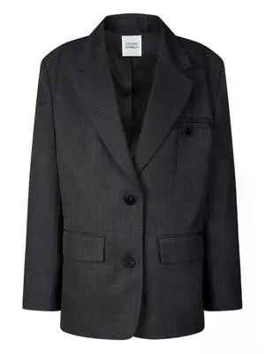 STUDIO TOMBOY Pinstripe Single-breasted Blazer - Grey