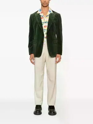 FURSAC Cotton Blazer - Green