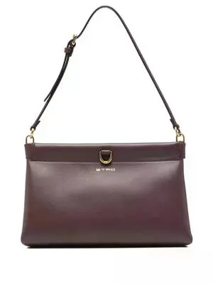 Etro Talk Leather Clutch Bag - Red
