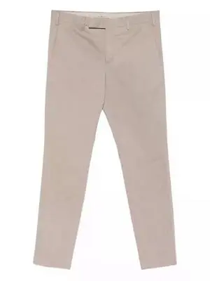 PT TORINO Concealed-Fastening Trousers Neutrals