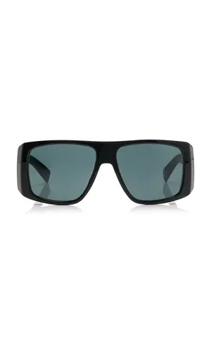 Saint Laurent Mask Frame Acetate Sunglasses - Black