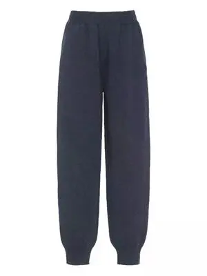 BARRIE Logo-embroidered Trousers Blue