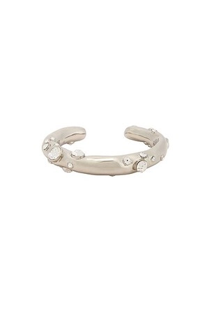 Dries Van Noten Embellished Cuff Bracelet - Silver