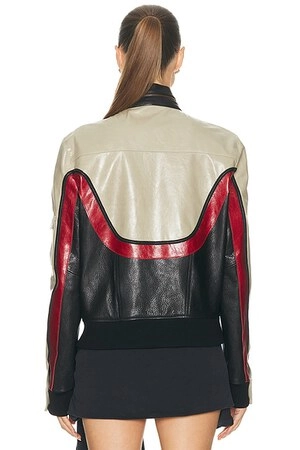Coperni C Logo Leather Jacket - Multicolour