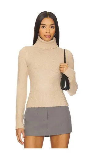 ALL THE WAYS Layla Turtleneck Sweater - Beige
