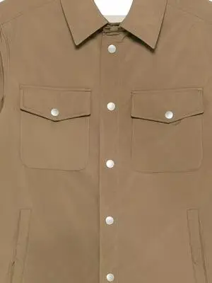LARDINI Long Sleeve Shirt Jacket - Neutrals