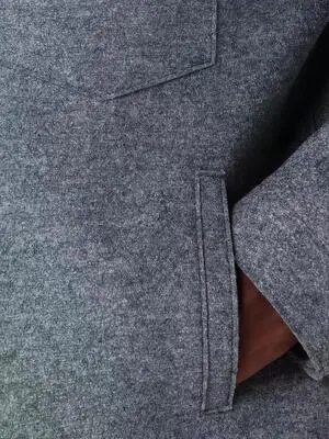 Harris Wharf London Wool Single-breasted Shirt Jacket