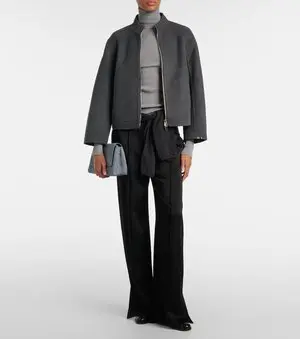 Extreme Cashmere Motor Wool And Cashmere Bomber Jacket