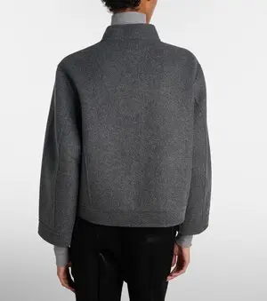 Extreme Cashmere Motor Wool And Cashmere Bomber Jacket