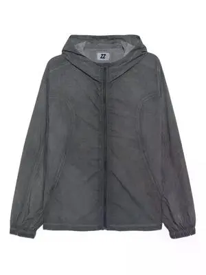 Izzue Embroidered Slogan Hooded Jacket