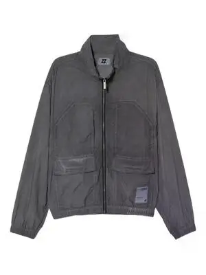 Izzue Dyed Zip-up Jacket - Grey