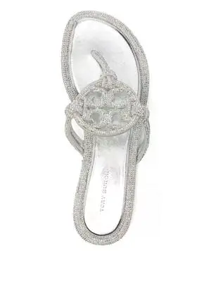 Tory Burch Crystal Embellished Flat Sandals