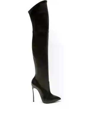 Casadei 115mm Blade Boots - Black