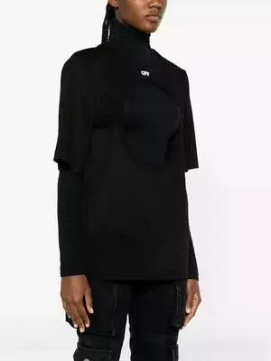 Off-White Meteor Double Layer T-shirt - Black