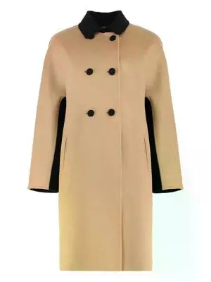 SARTORIA MILANESE Double-breasted Coat - Neutrals