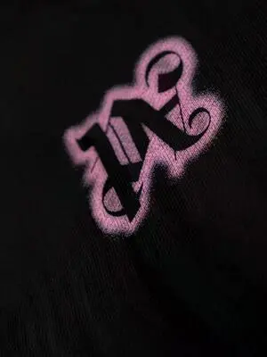 Palm Angels Logo Detail Mock Neck Sweatshirt