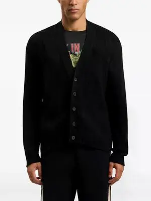 Palm Angels Button Cardigan With Logo Detail