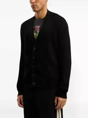 Palm Angels Button Cardigan With Logo Detail