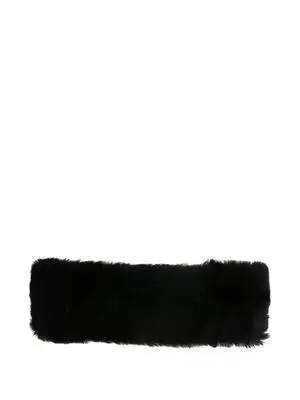 TOTEME Shearling Headband - Black