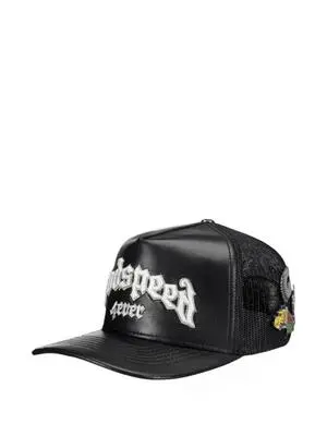 GODSPEED Embroidered Leather Trucker Hat