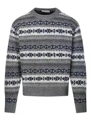 DUNST Fair Isle Crew Neck Jumper