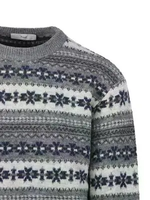 DUNST Fair Isle Crew Neck Jumper