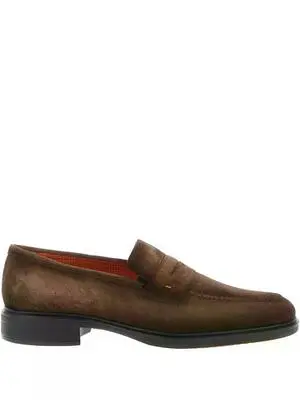 Santoni Perforated Loafers For Men