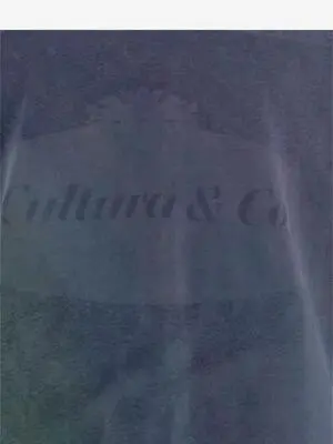 CULTURA Logo Print T-shirt - Blue