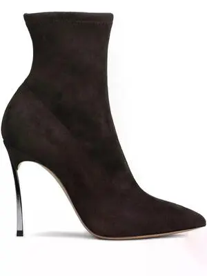 Casadei 100mm Blade Pointed-toe Boots - Brown