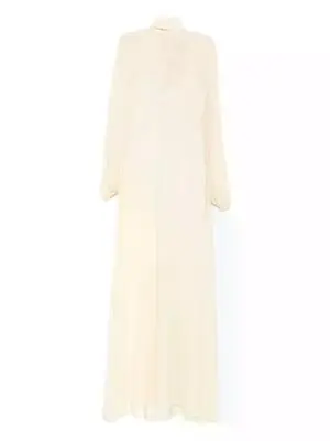 Vivetta Bow-detail Maxi Dress - Neutrals