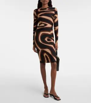 Emilio Pucci Labirinto Jersey Mini Dress