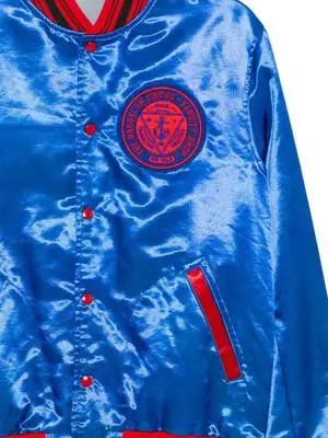 THE BROOKLYN CIRCUS Varsity Bomber Jacket - Blue